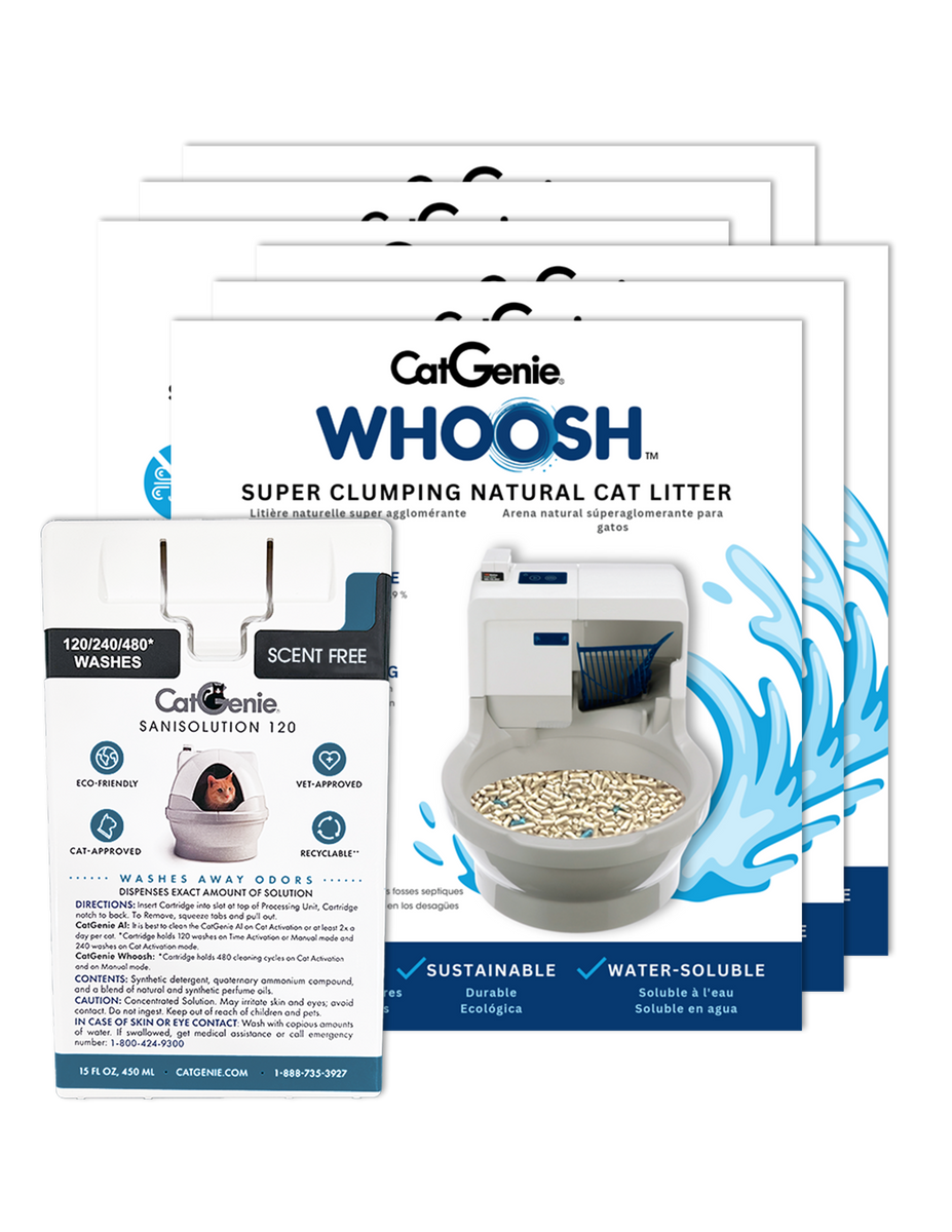 Whoosh Super Clumping Cat Litter 6+1 Combo – CatGenie