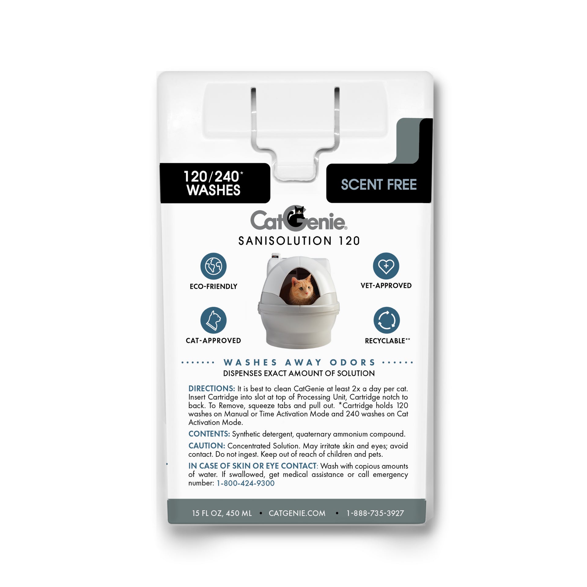 SaniSolution Cartridge – Scent Free – CatGenie